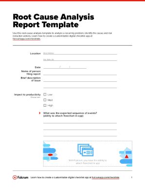 Fillable Online Safetyculture Comroot Cause Analysis TemplatesFree Root Cause Analysis Templates