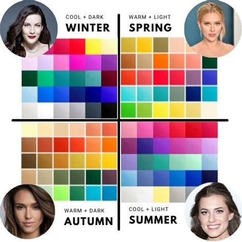 Seasonal Color Analysis Flow Chart At Nicolas Brinson Blog