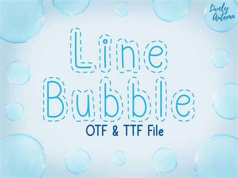 Line Bubble Font