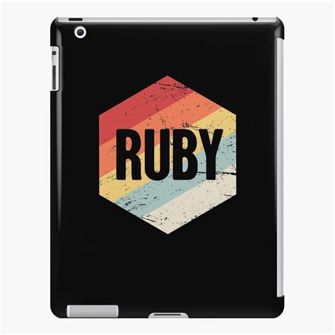 Retro RUBY Programming Language Icon IPad Case Skin By Ethandirks Redbubble