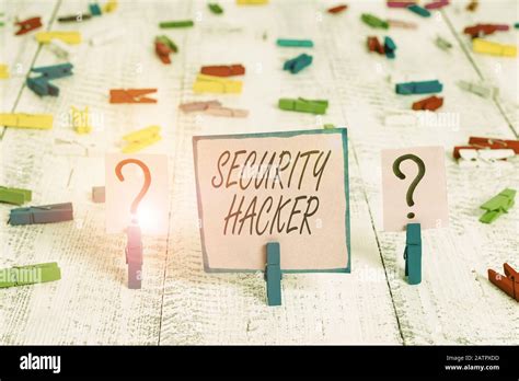 Text Sign Showing Security Hacker Business Photo Text Someone Who Explores Methods For
