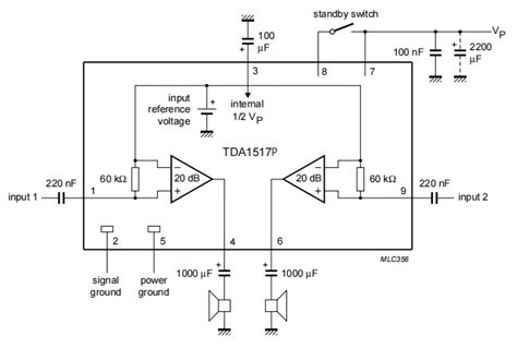 Tda P Power Amplifier Circuit Replacement And Pinout