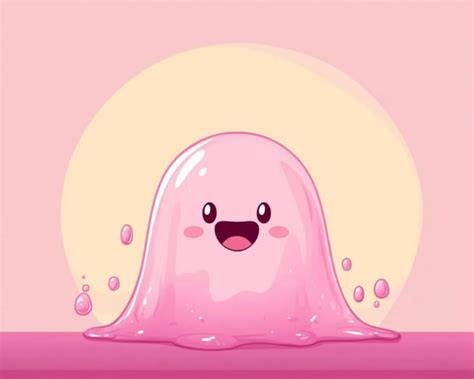 Download Happy Pink Blob Character Backgrounds Online Creative Fabrica