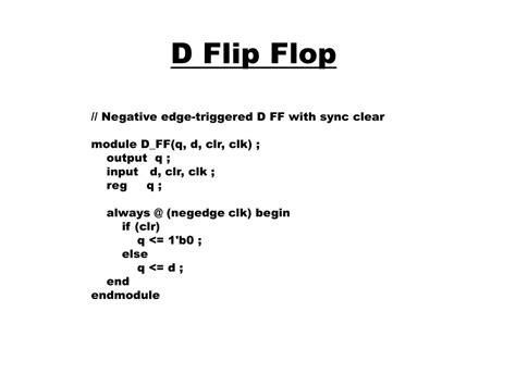 Ppt Verilog Modules For Common Digital Functions Powerpoint