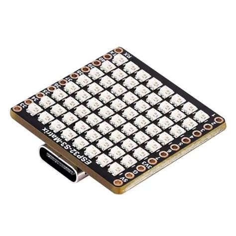 Carte De Micro DÉveloppement Esp32 S3 Hat 8x8 Led Matrix Wi Fi