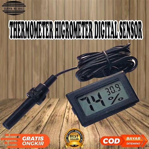 Termometer Higrometer Digital Sistem Sensor Lazada Indonesia