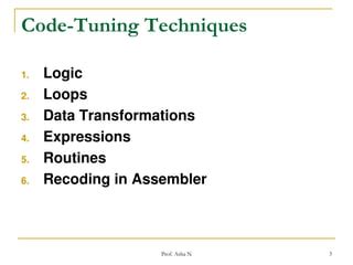 Code Tuning Techniques PDF Programming Languages Computing