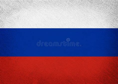 Bandera De Rusia Con Fondo De Textura Gruesa Foto De Archivo Imagen