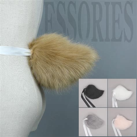 Cute Girls Plush Rabbit Tail Simulation Animal Tail Bunny Tail Women