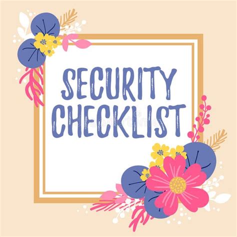 Conceptual Caption Security Checklistprotection Of Data And System Guide On Internet Theft