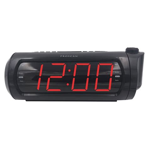 Proscan Pcr1245 Usb 1 8 In Led Jumbo Digit Projection Dual Alarm Clock Radio With Usb Charging