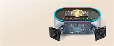 Uscce Alarm Clock Bluetooth Fm Radio 10w Stereo Sound Speaker Fast