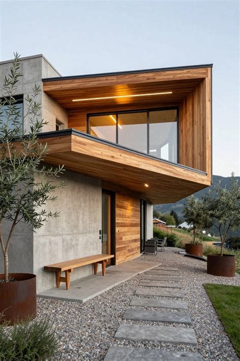 21 Modern House Exterior Wood Accents That Add Warmth