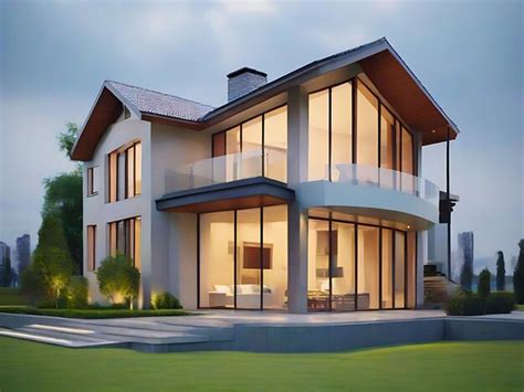 Premium AI Image D View Of Model House Generative AI