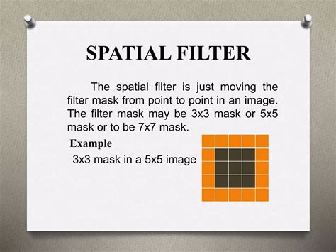 Spatial Filtering In Image Processing Pptx
