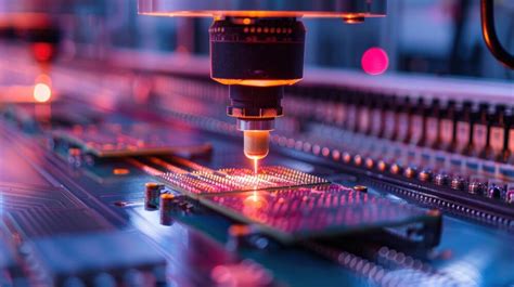 Automated Circuit Board Assembly Premium Ai Generated Image