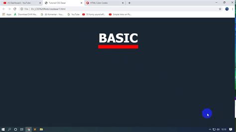 Tutorial Css Dasar Untuk Pemula Font Youtube