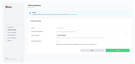 How To Set Up Google Tag Manager Server Container Stape