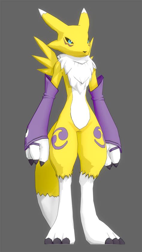 Digimon New Generation Renamon Xps Fbx Blend By O Dv89 O On Deviantart