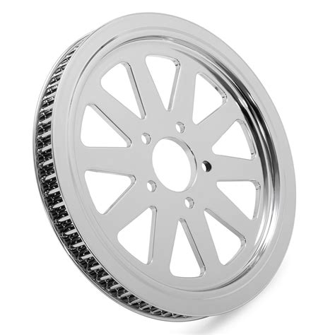 Chrome 70 Tooth 1 18 Rear Pulley For Harley Dyna Low Rider Street Bob