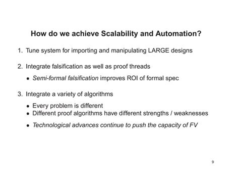 Integrating Formal Into Main Stream Verification The Ibm Experience Ppt