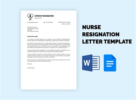 Nurse Resignation Letter Examples