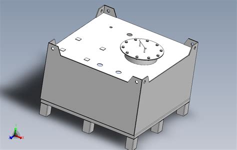 油箱 Solidworks 2017 模型图纸免费下载 懒石网