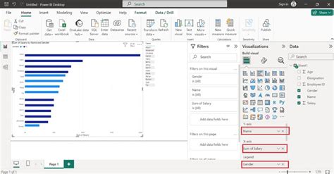 power bi clustered chart