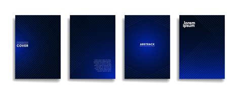 Bright Modern Gradient Color Abstract Line Pattern Background Cover Design Blue Vector Cover