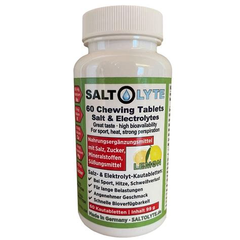 Saltolyte 60 Chewing Tablets Lemon Salt And Electrolyte Chewable Tablets With Sodium Magnesium Saltolyte 60 Chewing Tablets Lemon Salt And Electrolyte Chewable Tablets With Sodium Magnesium