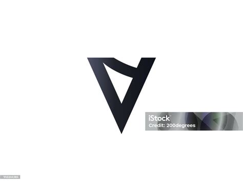추상 편지 V 아이콘 디자인 서식 파일 벡터 일러스트 레이 션 0명에 대한 스톡 벡터 아트 및 기타 이미지 0명 개념