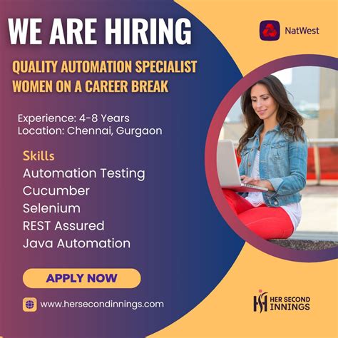 Her Second Innings On Linkedin Hiring Career Gurgaon Seleniumautomation Natwest Testing