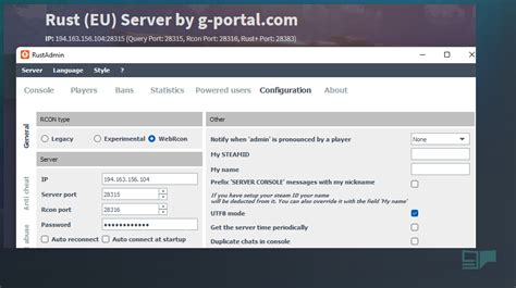 RUST Server Configuration Admincommands GPORTAL Wiki