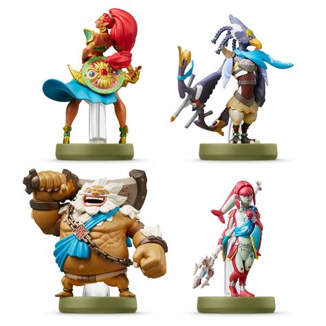 Urbosa Revali Mipha Daruk Amiibo Set The Legend Of Zelda Collection