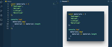 take a screenshot of vscode using polacode extension dev community