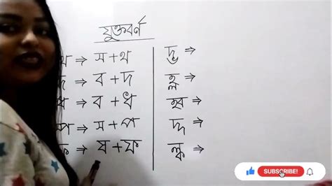 বাংলা যুক্তবর্ণ বাংলা যুক্তাক্ষর এর সঠিক উচ্চারণ ও ব্যবহার Bangla Juktoborno Youtube