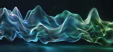 Abstract Wave Like Forms In Vibrant Colors Create A Dynamic Visual Effect Background Wave