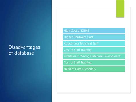 Database Management System Advantagesa Nd Disadvantages Pptx