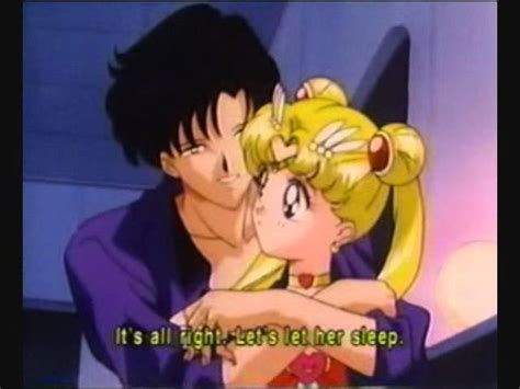 Sailor Moon And Tuxedo Mask Wedding Kiss