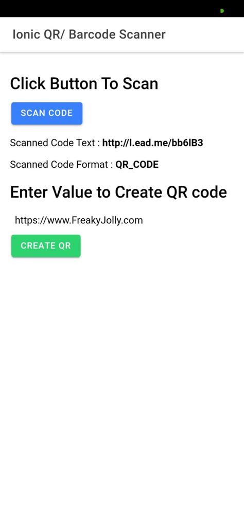 Ionic 54 Add Barcode Qr Code Scanner Encoder Generator Using Native Plugin