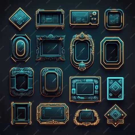 Premium Photo Texture Rectangle Frame Game Ai Generated Template