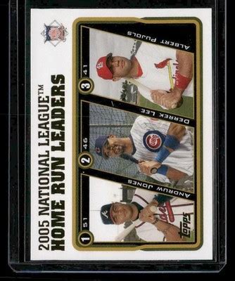 2005 Topps Updates And Highlights Uh141 Nl Hr Leaders Andruw Jones