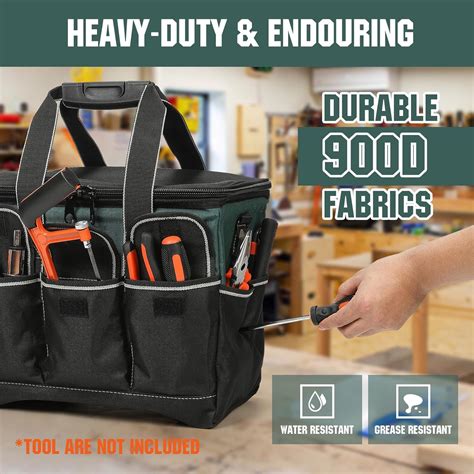 Bolsa De Herramientas Resistente De 14 Pulgadas Bolsa Organizadora De