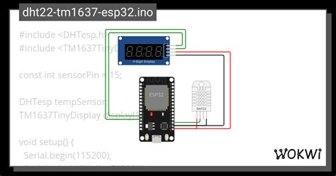 Dht22 Tm1637 Esp32 Ino Copy Wokwi ESP32 STM32 Arduino Simulator