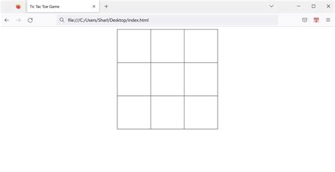 Create A Two Player Tic Tac Toe Game Using Javascript Html And Css