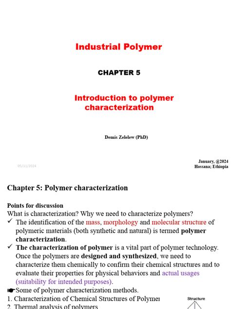 Chapter 5polymer Characterization Pdf Thermogravimetric Analysis Differential Scanning