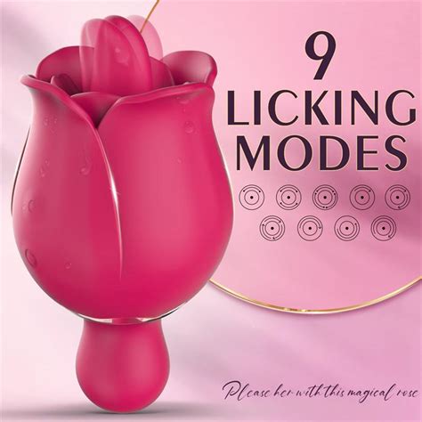 9 Licking Modes And 9 Powerful Vibration Rose Toy
