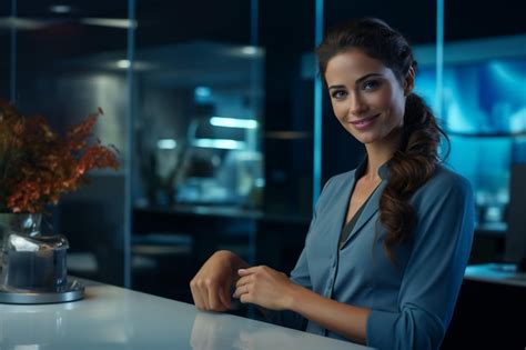 Premium Ai Image Smiling Man In Suit Shake Hands As Hello In Office