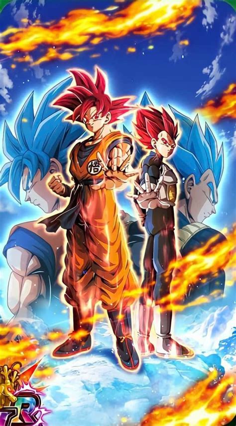 Lr Super Saiyan God Goku And Vegeta Dragon Ball Z Dokkan Battle 7th
