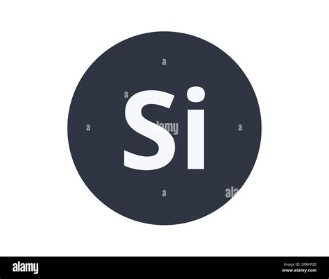 Silicon Chemical Element Graphic For Science Designs Stock Vector Image And Art Alamy